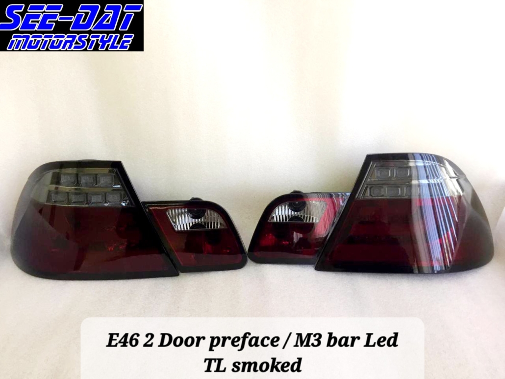 Bmw E46 M3 2 Door Bar Led Tail Lights – Seeger D-See-Dat M